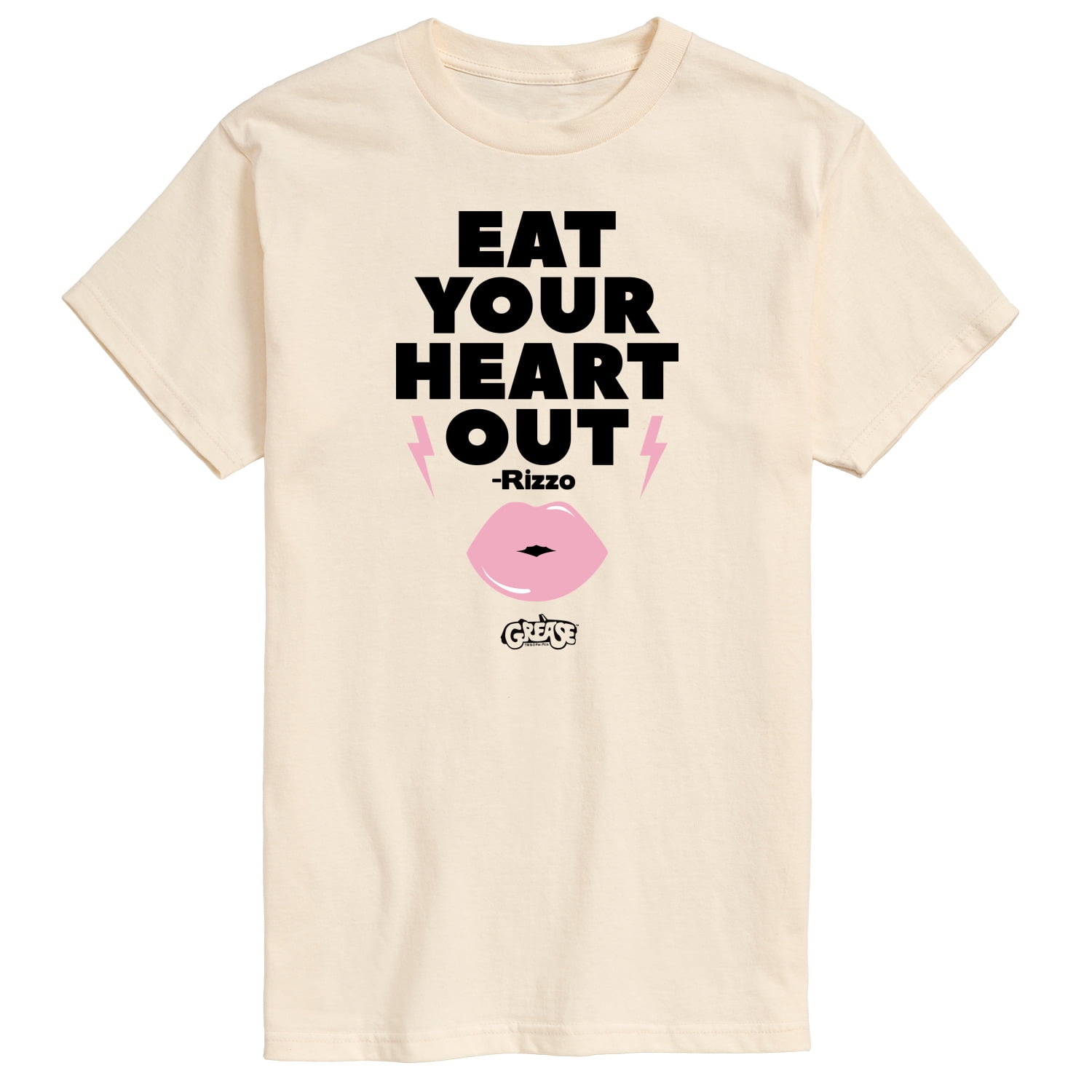 Grease - Eat Your Heart Out - Rizzo - Kiss Lips - Men's Short Sleeve ...