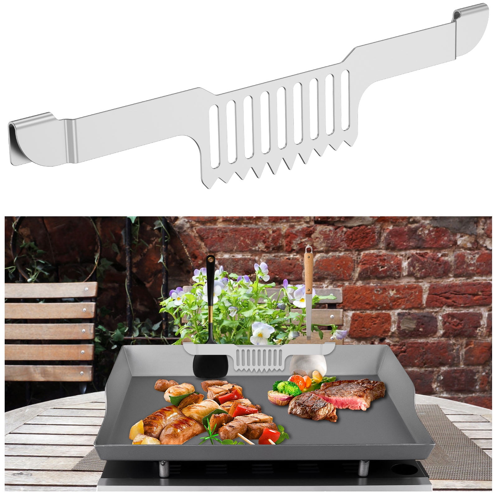 Grease Gate Spatula Holder for Blackstone Griddle,11.8 Inch Magnetic ...