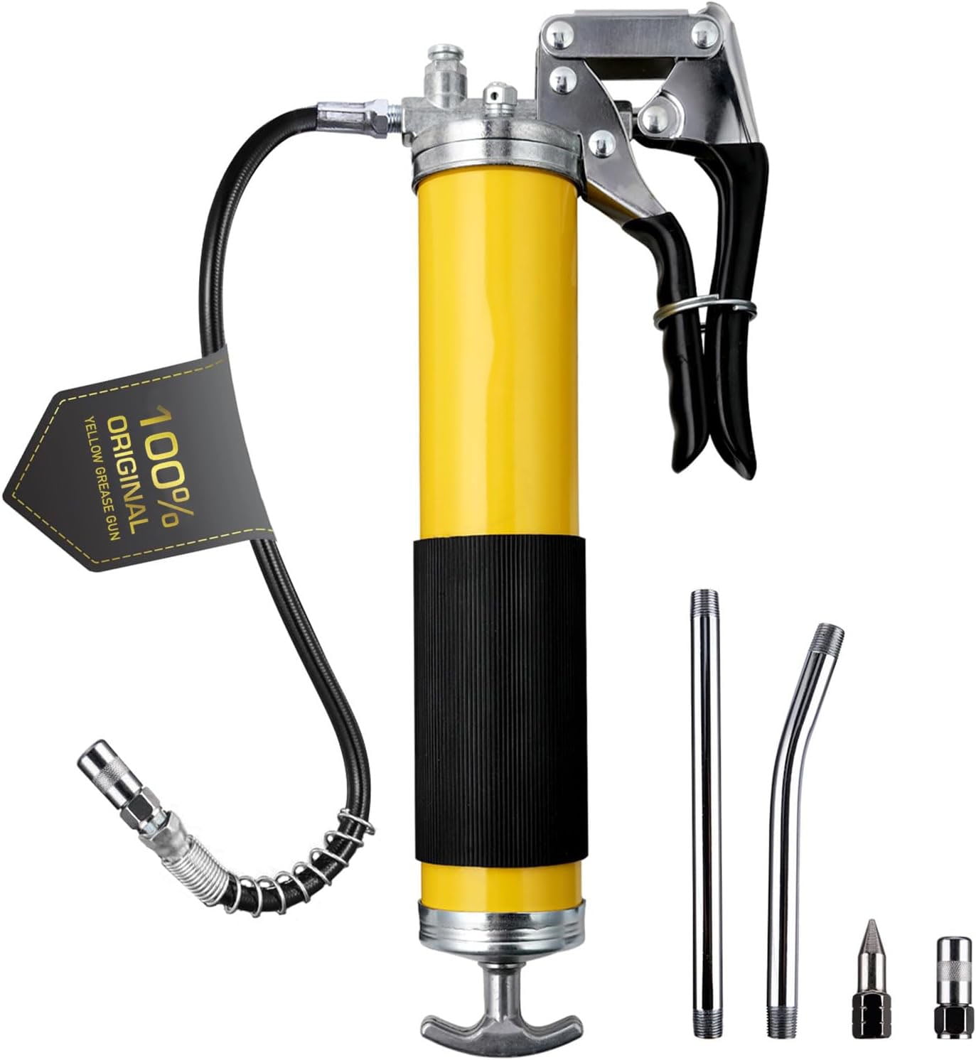Grease Gun, 8000 PSI Heavy Duty Pistol Grip Grease Gun Kit with 14 oz ...