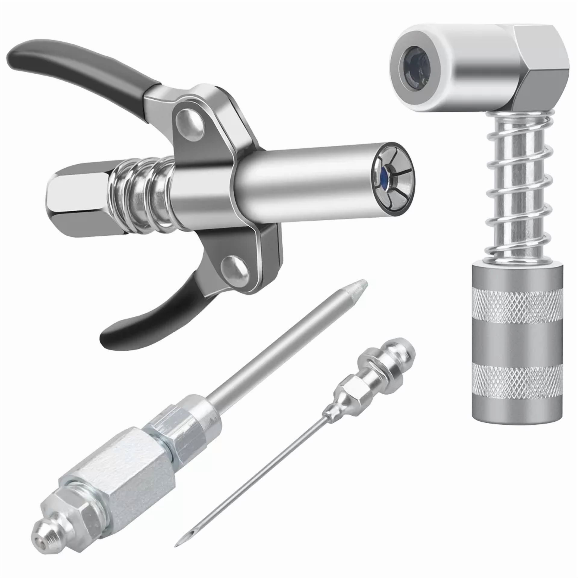 Grease Gun Accessory Kit 90 Degree Coupler Adapter Needle Tips ...