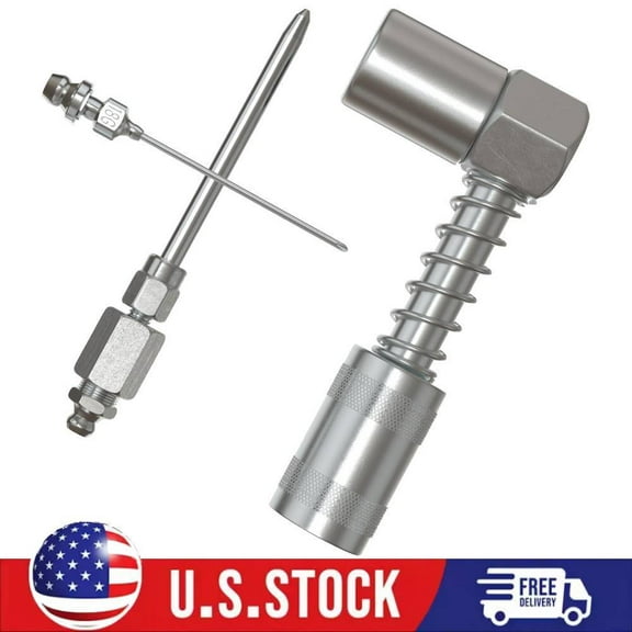 SHALL Mini Grease Gun Kit (3.52OZ, 3000PSI) with Fittings Parts & Zerk ...