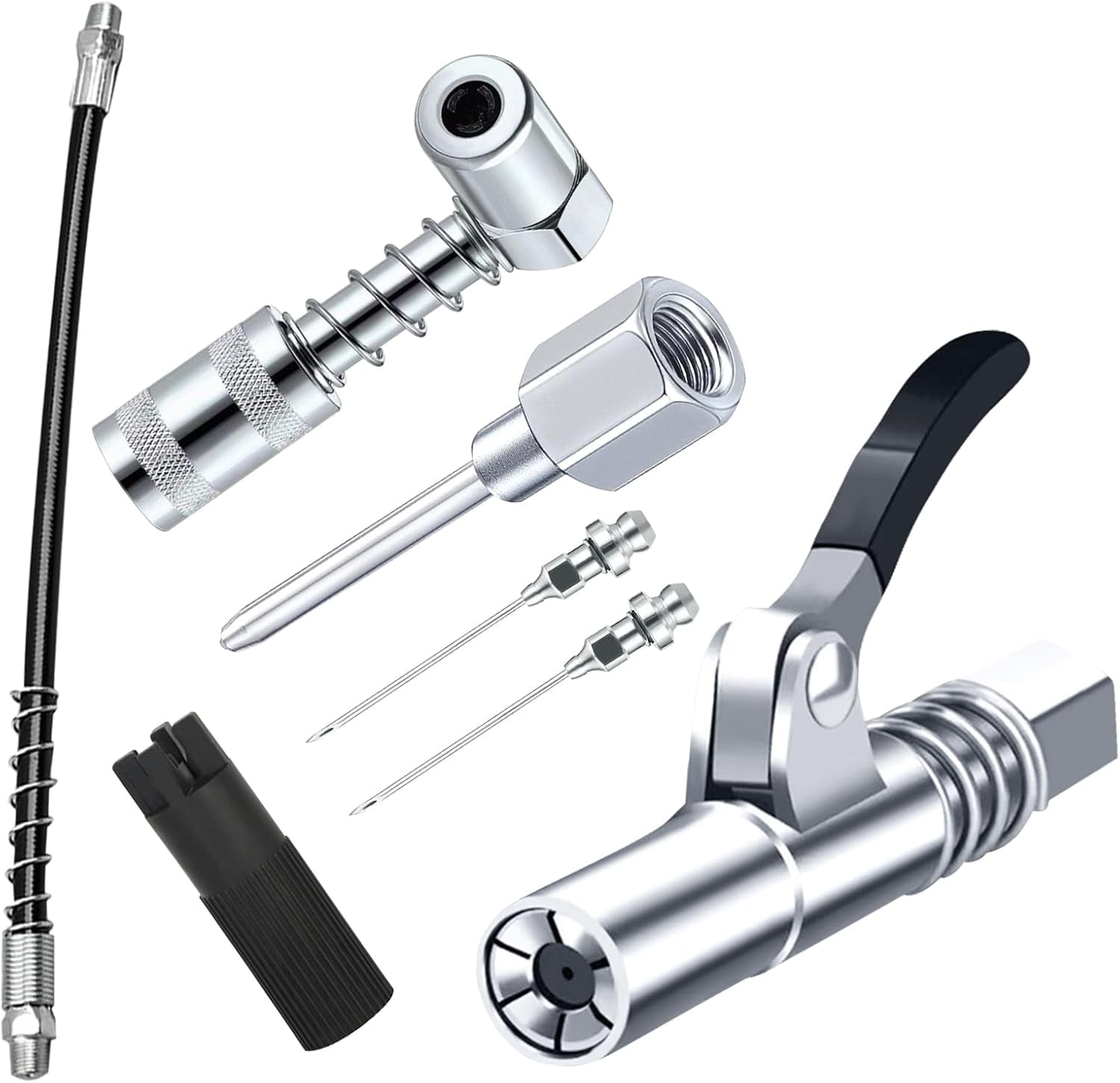 Grease Gun Accessory Kit Includes Grease Needle Dispenser 2 Pcs Grease ...