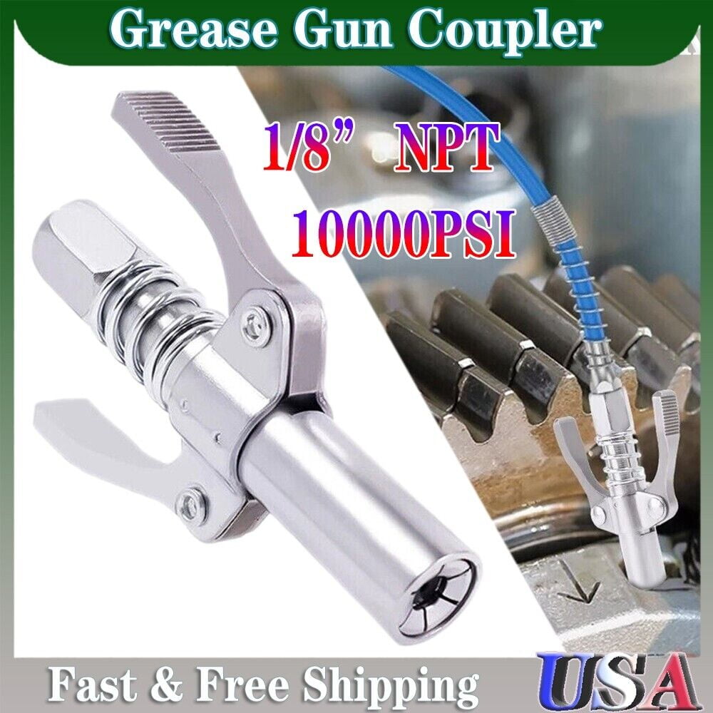 Grease Gun Coupler Double Handle High Pressure Quick Release Lock Oil ...