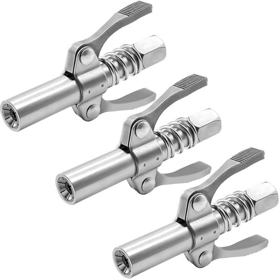Grease Gun Coupler, Double Handle Quick Lock Release Grease Tips Ends ...