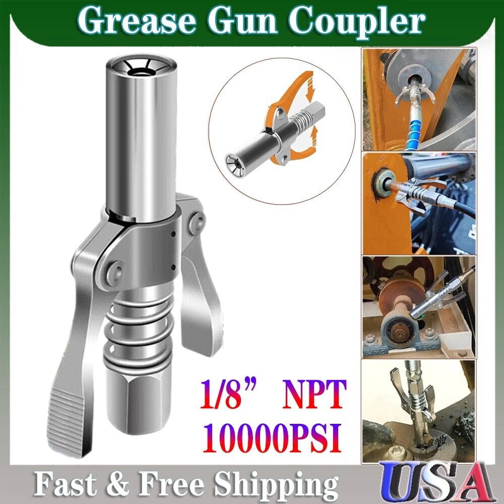 Grease Gun Coupler High-Pressure Quick Release Lock Oil Injection ...