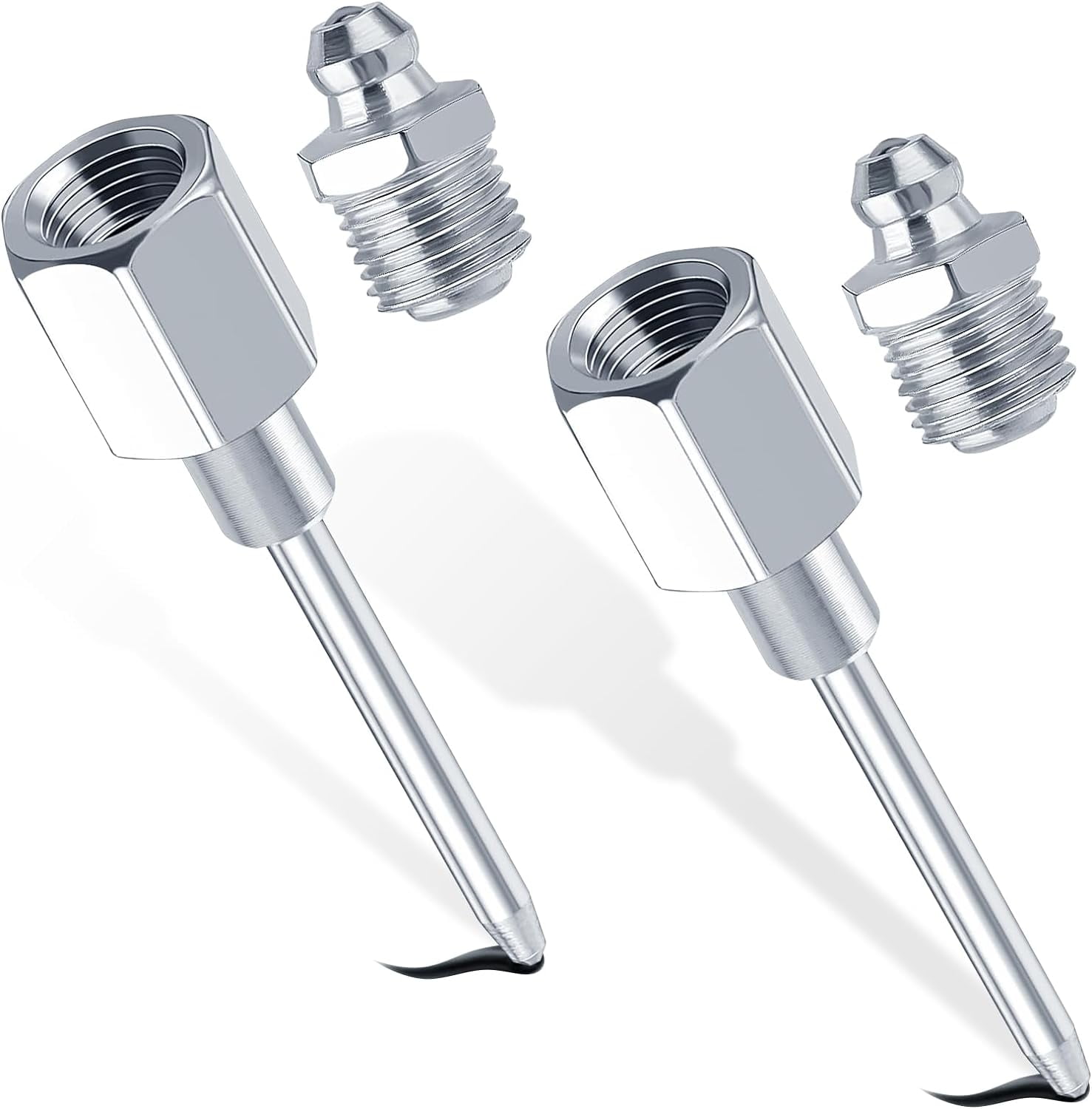 Grease Gun Needle Tip Nozzle 2 Set Narrow Needle Nose Grease Adapter ...