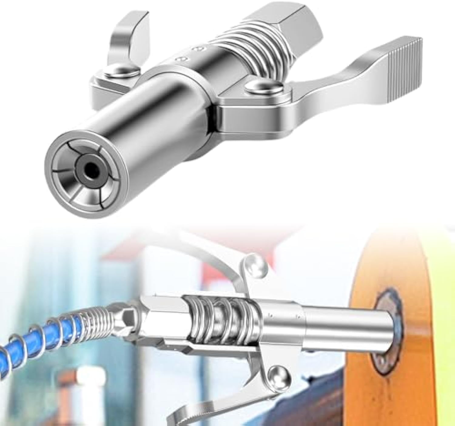 Grease Gun Tips with Locking Tips, Universal Lock and Lube Grease Gun ...