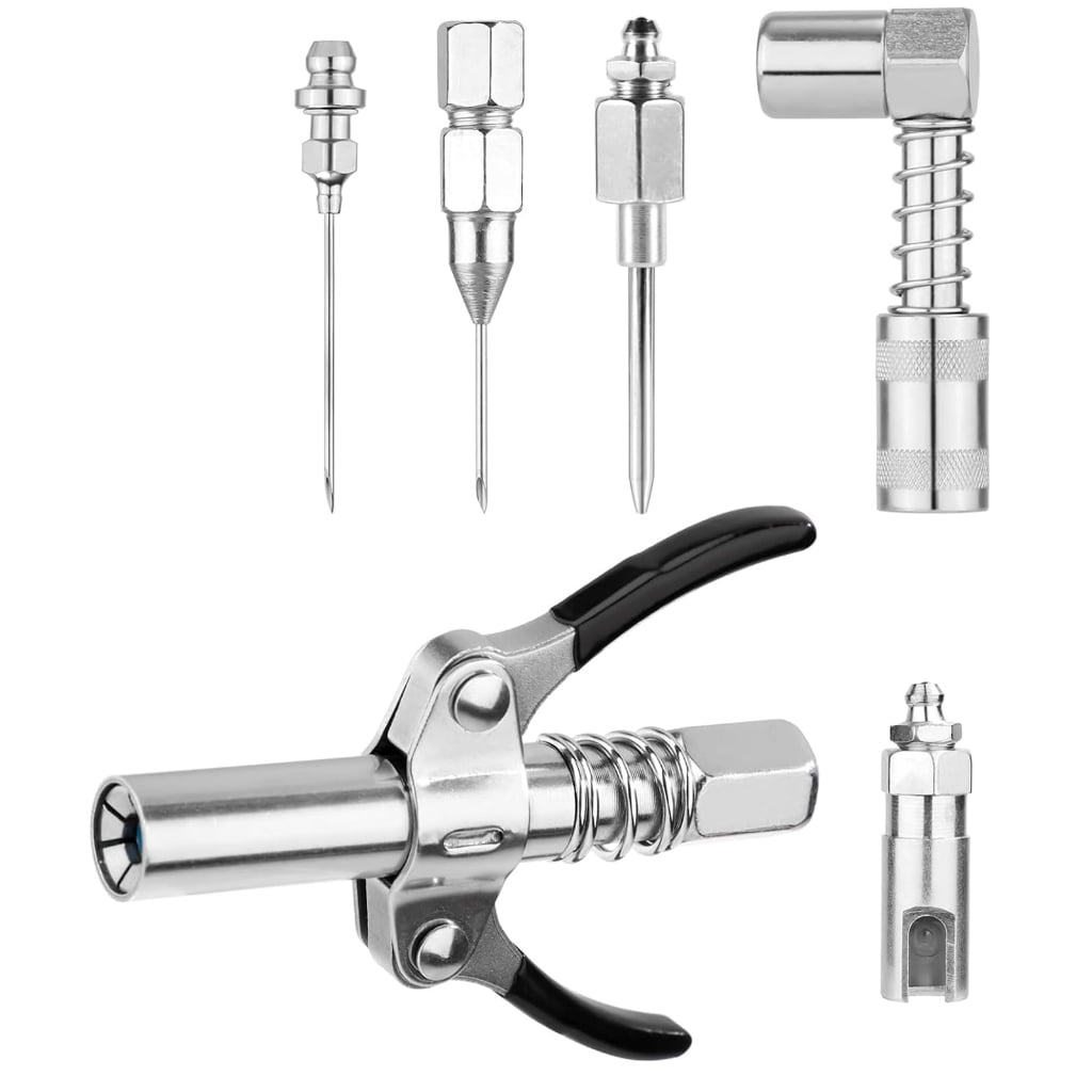 Grease Guns Needle Nozzle 90 Degree Lubrication Tool for Hard to Reach ...