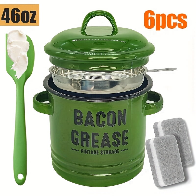 Grease Keeper With Strainer And Safe Pouring Handle - Kitchen Accessory ...