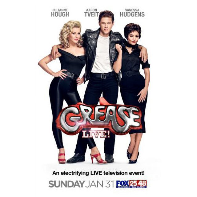Grease Live Cast poster 2016 Metal Sign Art Print 8x12 Multi-Color ...