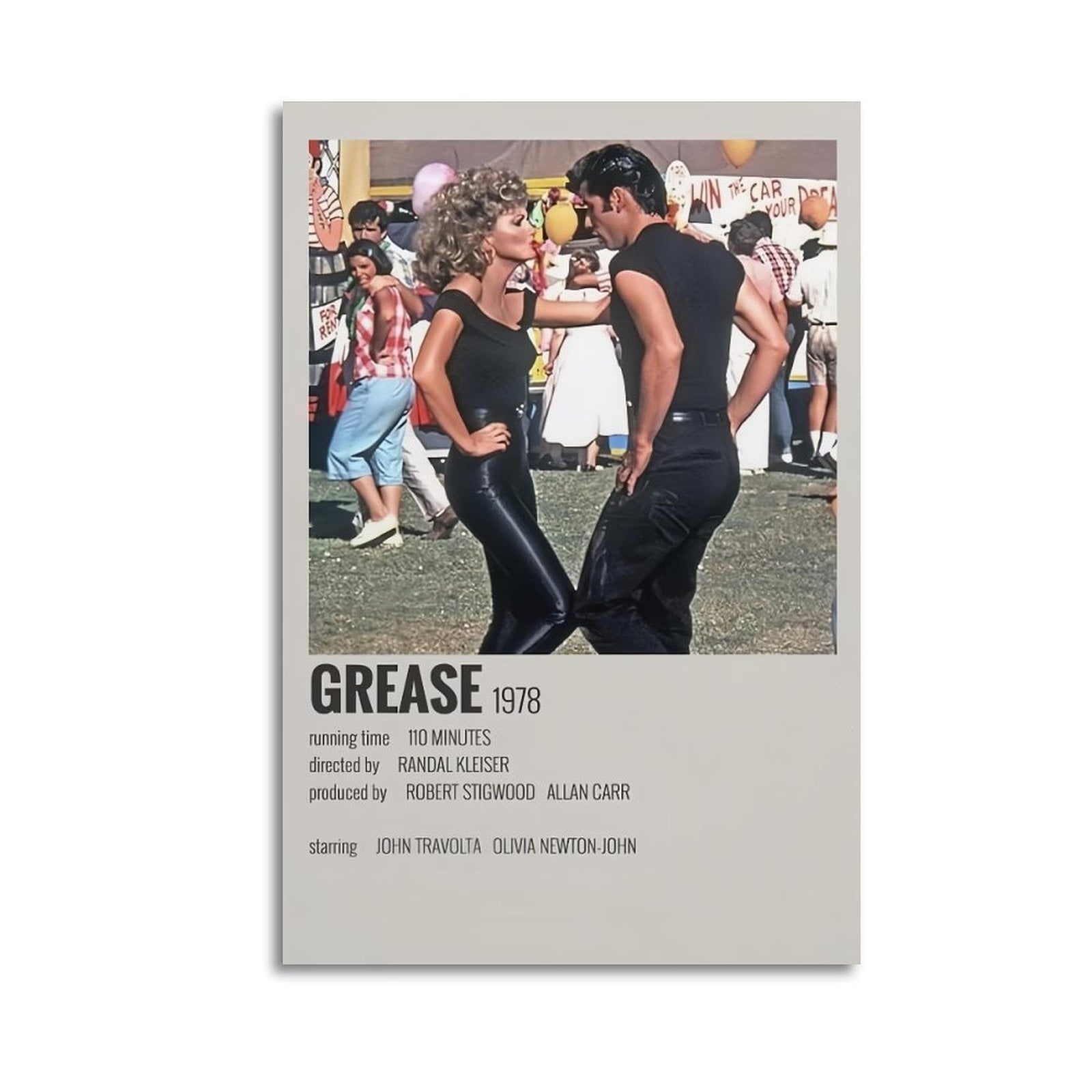 Grease Movie Canvas Art Wall Decor Posters Home Bar Restaurant Garage ...