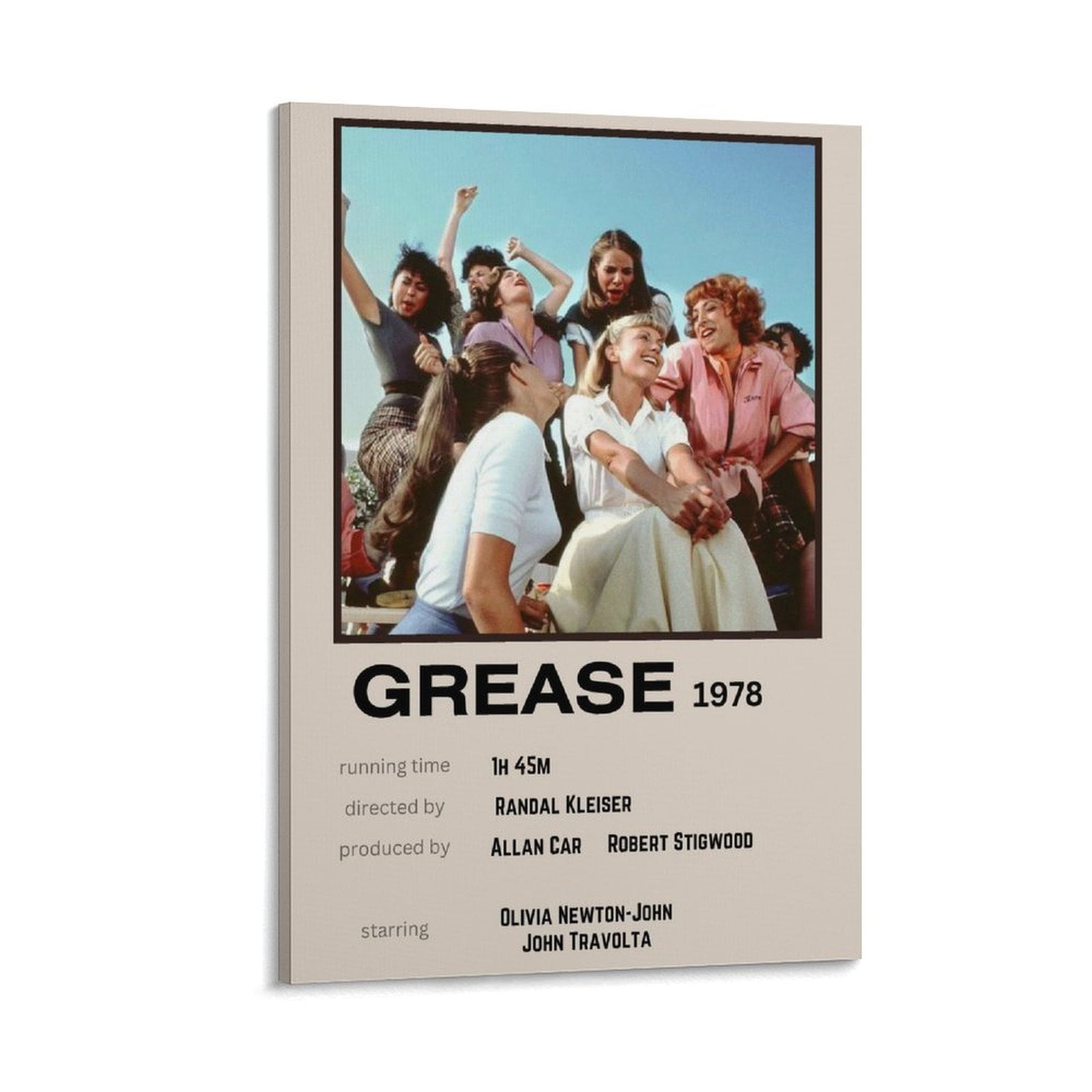 Grease Movie Poster (1) Poster Decorative Painting Canvas Wall Art ...