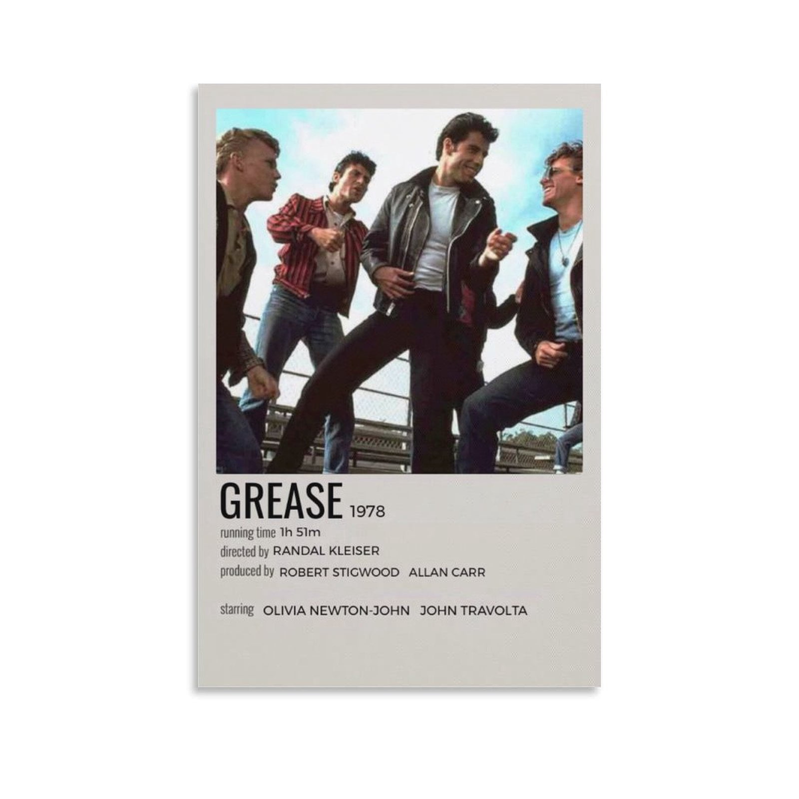 Grease Movie Poster (12) Art Poster Canvas Painting Decor Wall Print ...