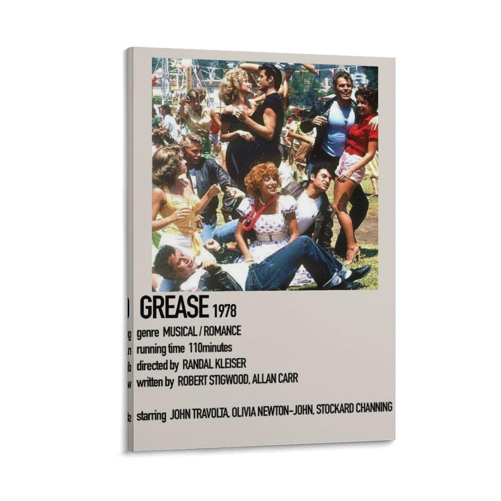 Grease Movie Poster (14) Picture Print Canvas Poster Wall Paint Art ...