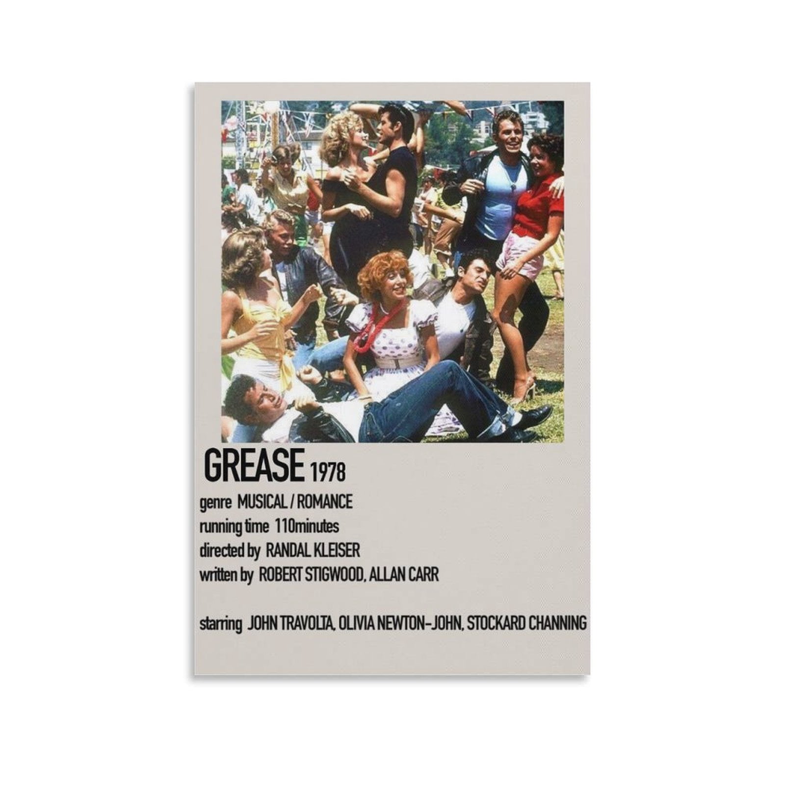 Grease Movie Poster (14) Room Aesthetic Poster Print Art Wall Painting ...