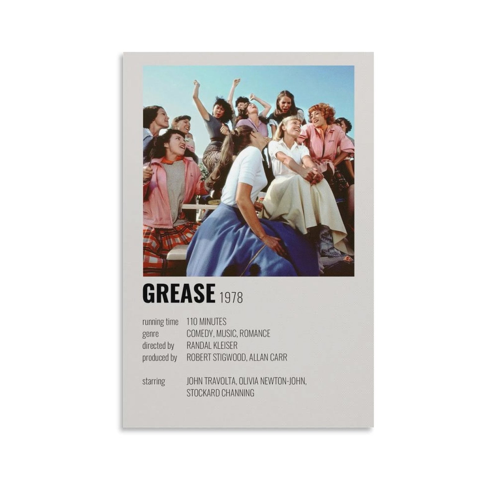 Grease Movie Poster (16) Posters Art Print Wall Photo Paint Poster ...