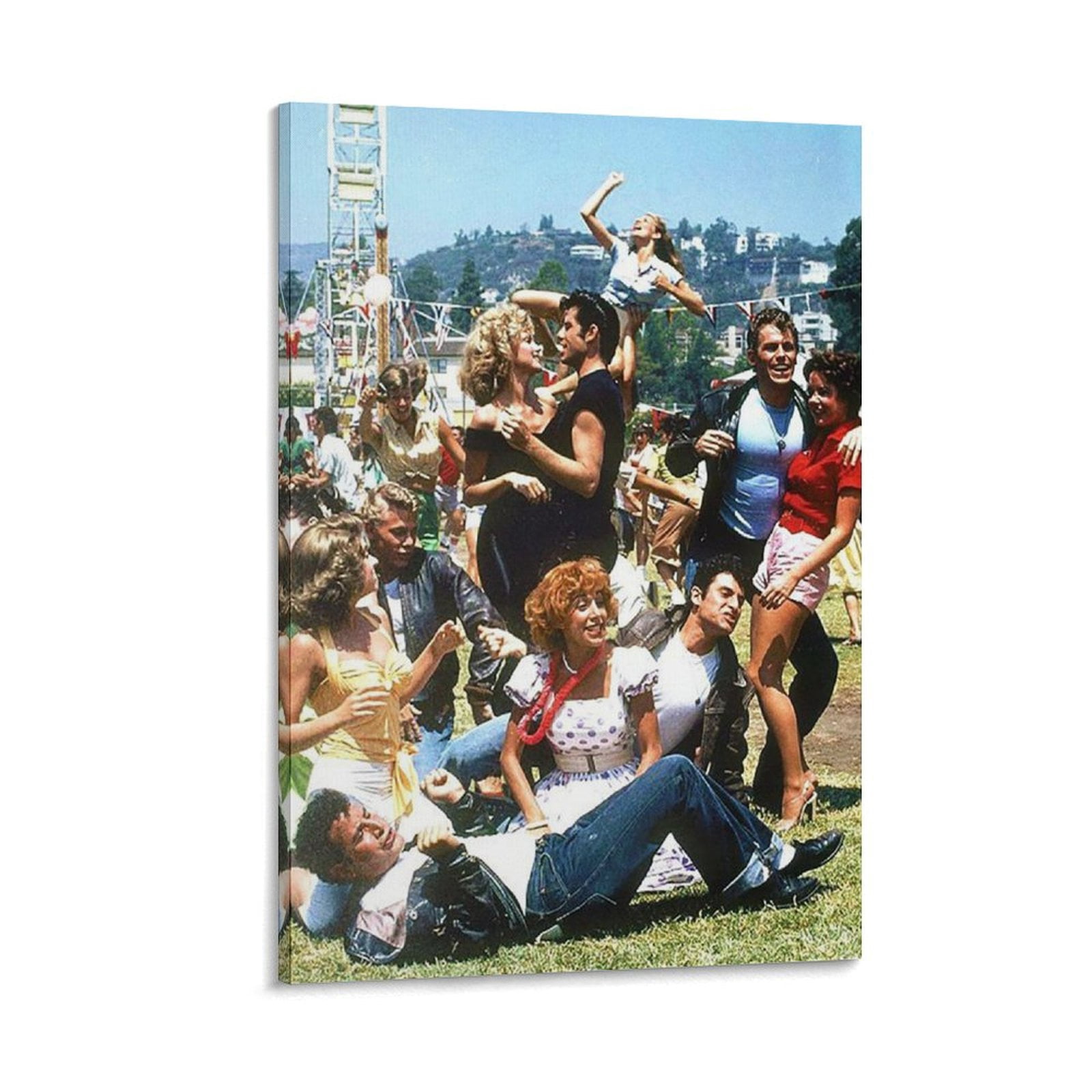Grease Movie Poster (17) Canvas Art Poster and Wall Art Picture Print ...