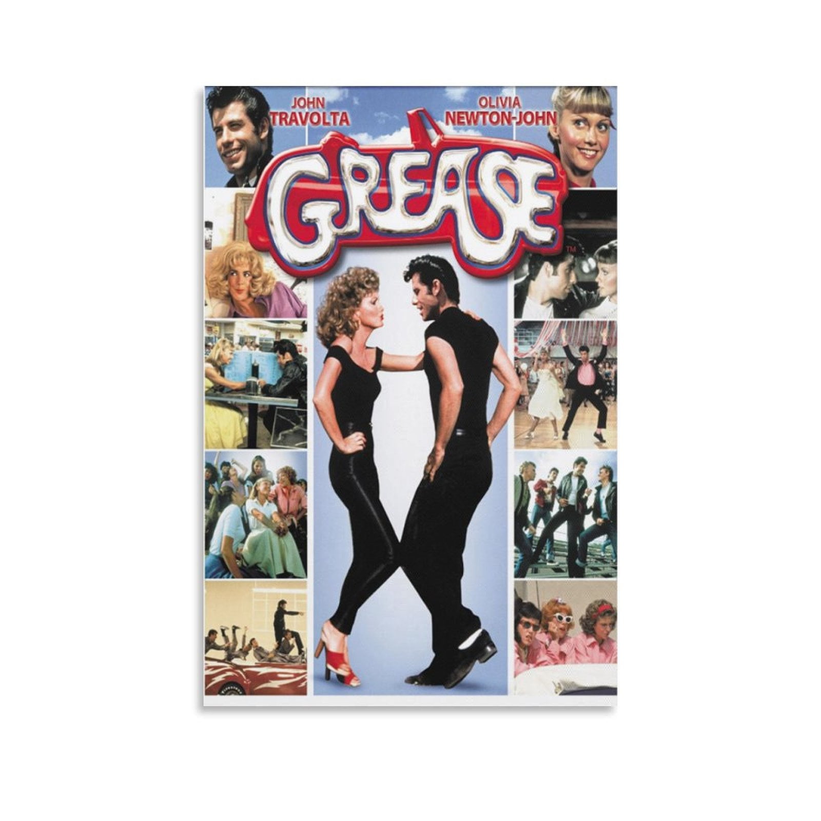 Grease Movie Poster (19) Art Poster Canvas Painting Decor Wall Print ...