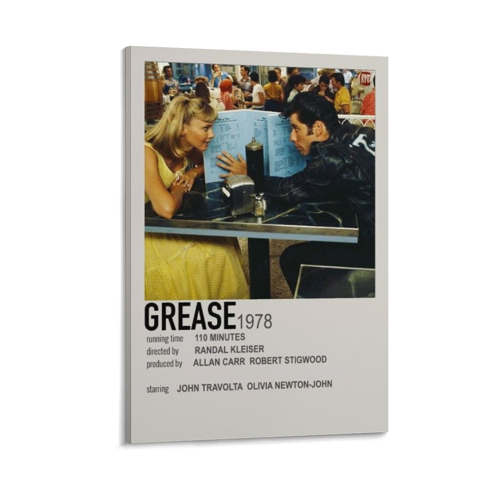 Grease Movie Poster (2) Artworks Canvas Poster Room Aesthetic Wall Art ...