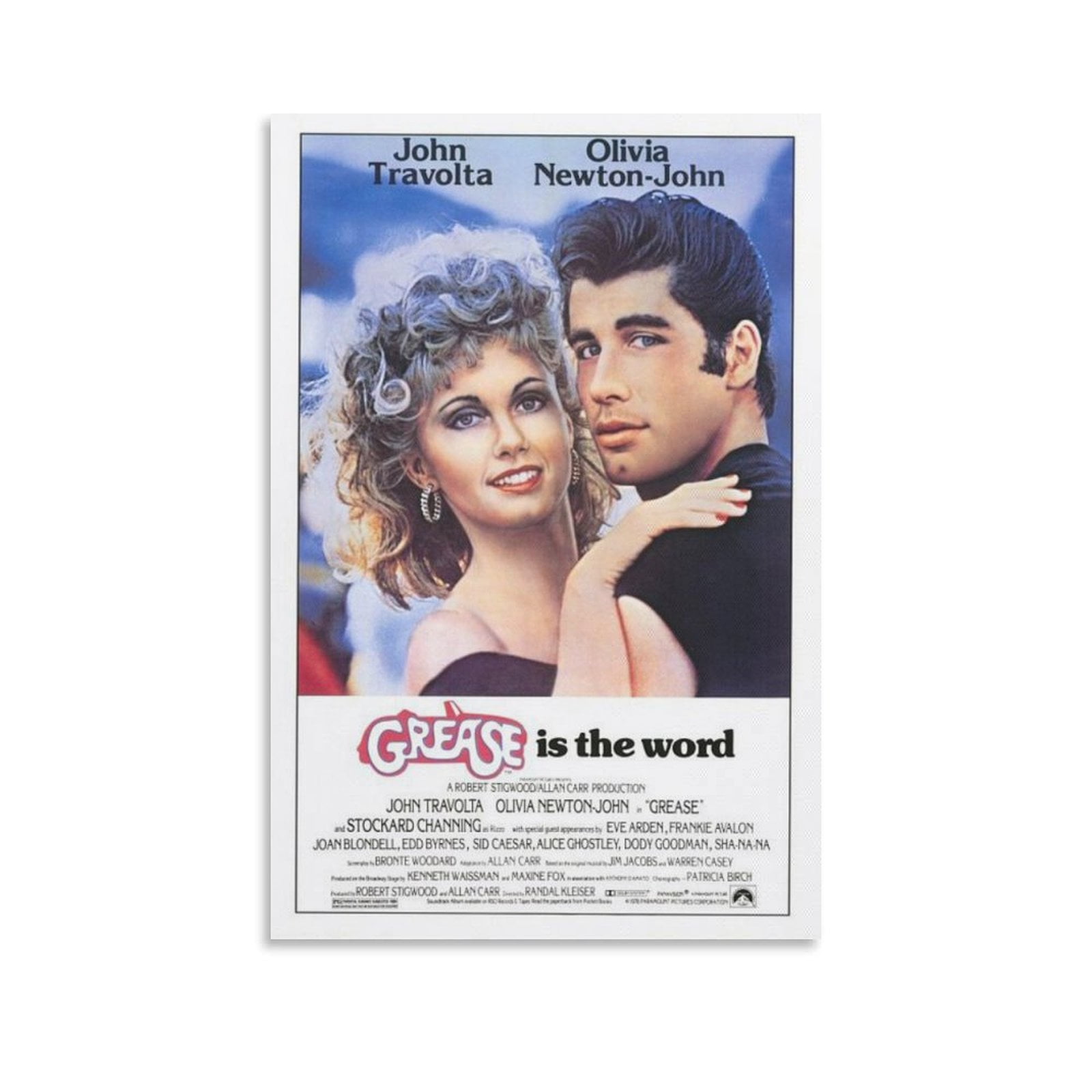 Grease Movie Poster (21) Artworks Canvas Poster Room Aesthetic Wall Art ...