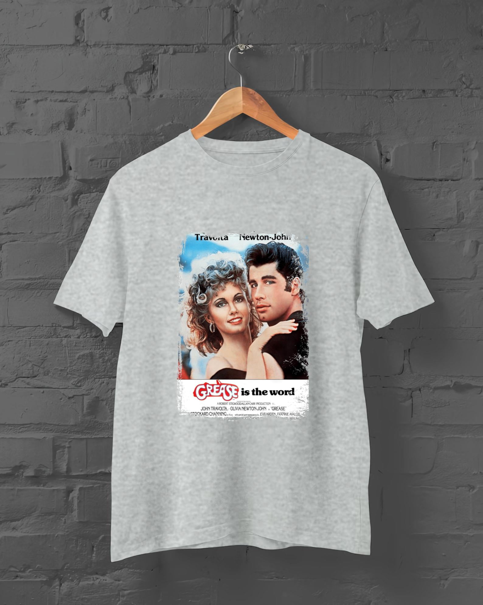 Grease - Movie Poster Inspired Unisex Black T-Shirt - Walmart.com