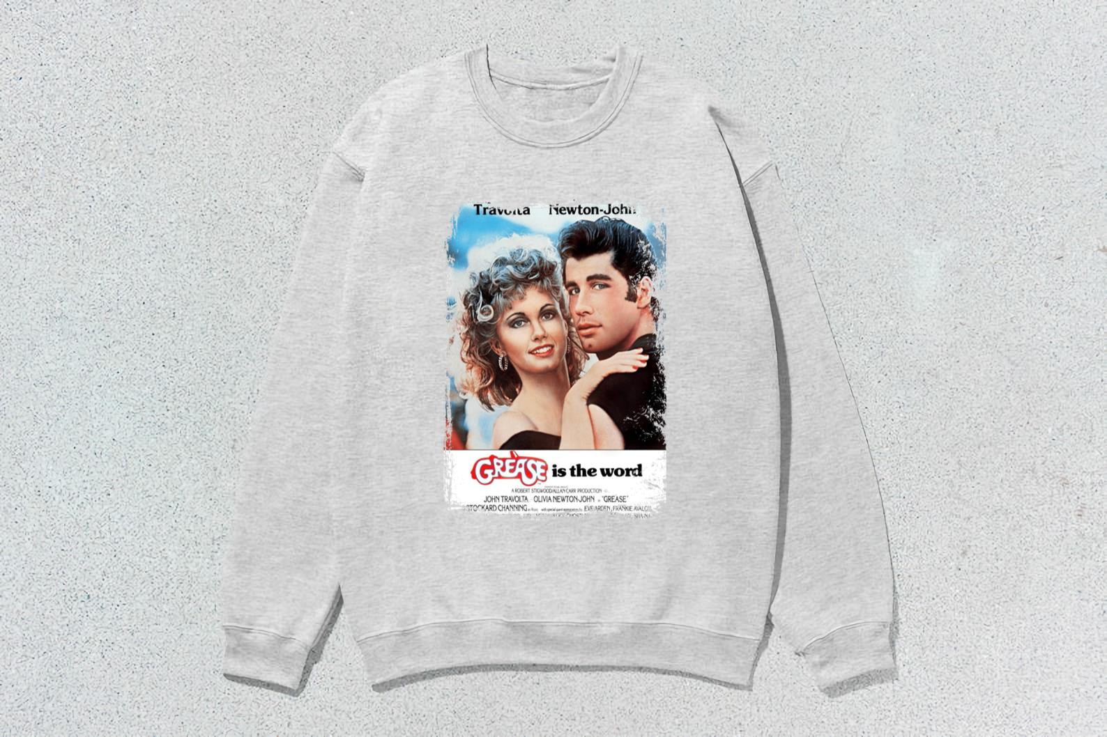 Grease - Movie Poster Inspired Unisex Black T-Shirt - Walmart.com