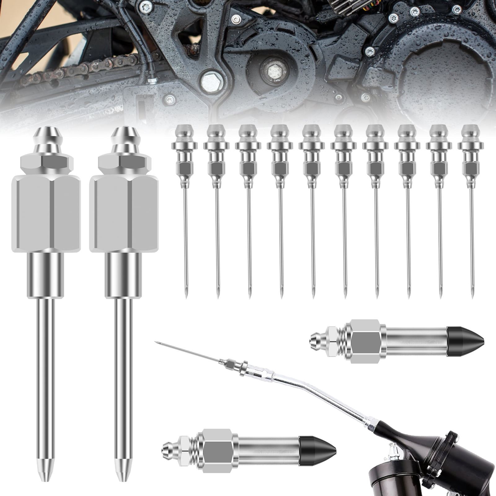 Grease Needle Accessory Set Solid Machinery Grease Nozzles Anti Leaking ...