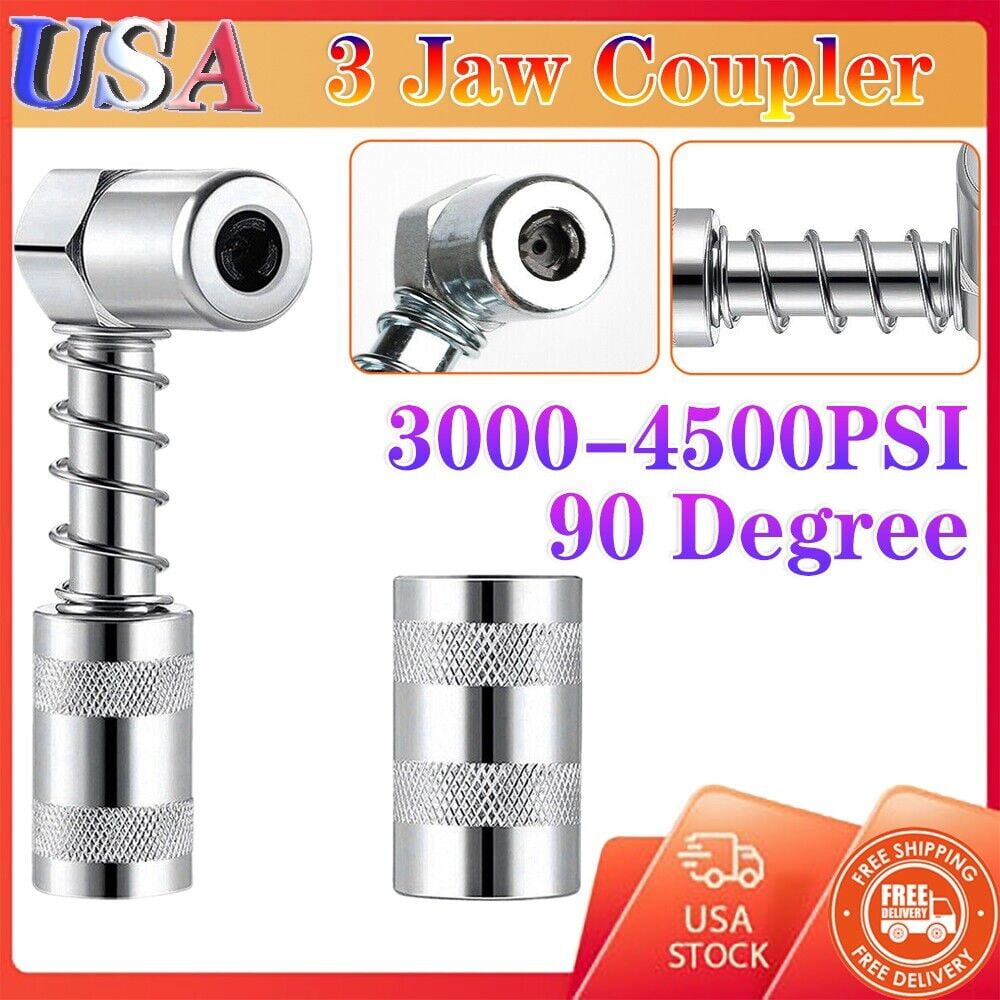 Grease Nozzle Adapter Grease Gun- Accessory 90 Degree Grease Coupler ...