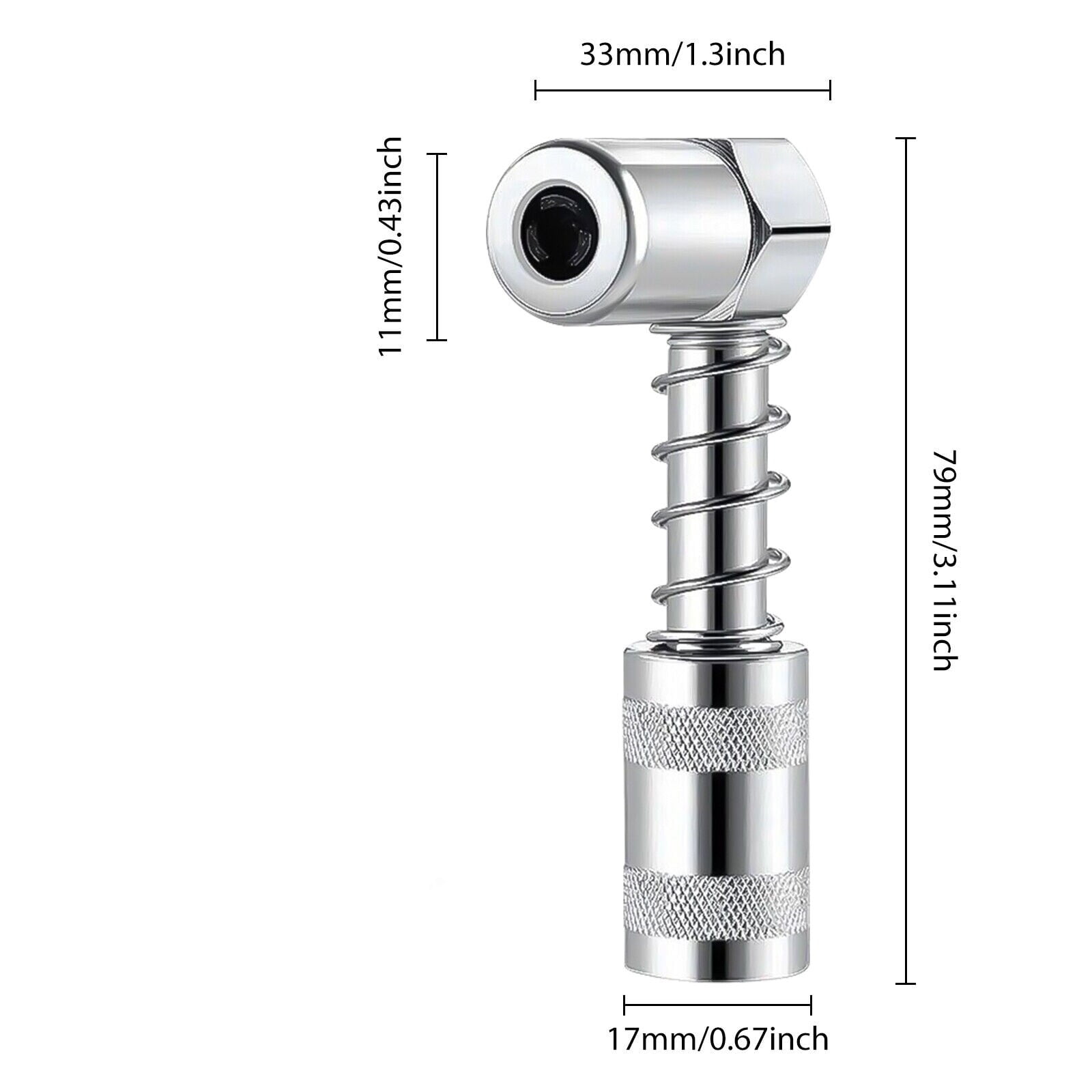 Grease Nozzle Adapter Grease Gun- Accessory 90 Degree Grease Coupler ...