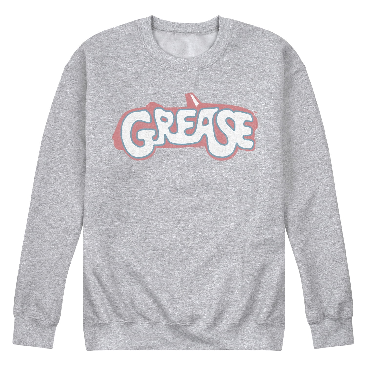 Grease - Original Movie Art - Men's Crew Neck Fleece Pullover - Walmart.com
