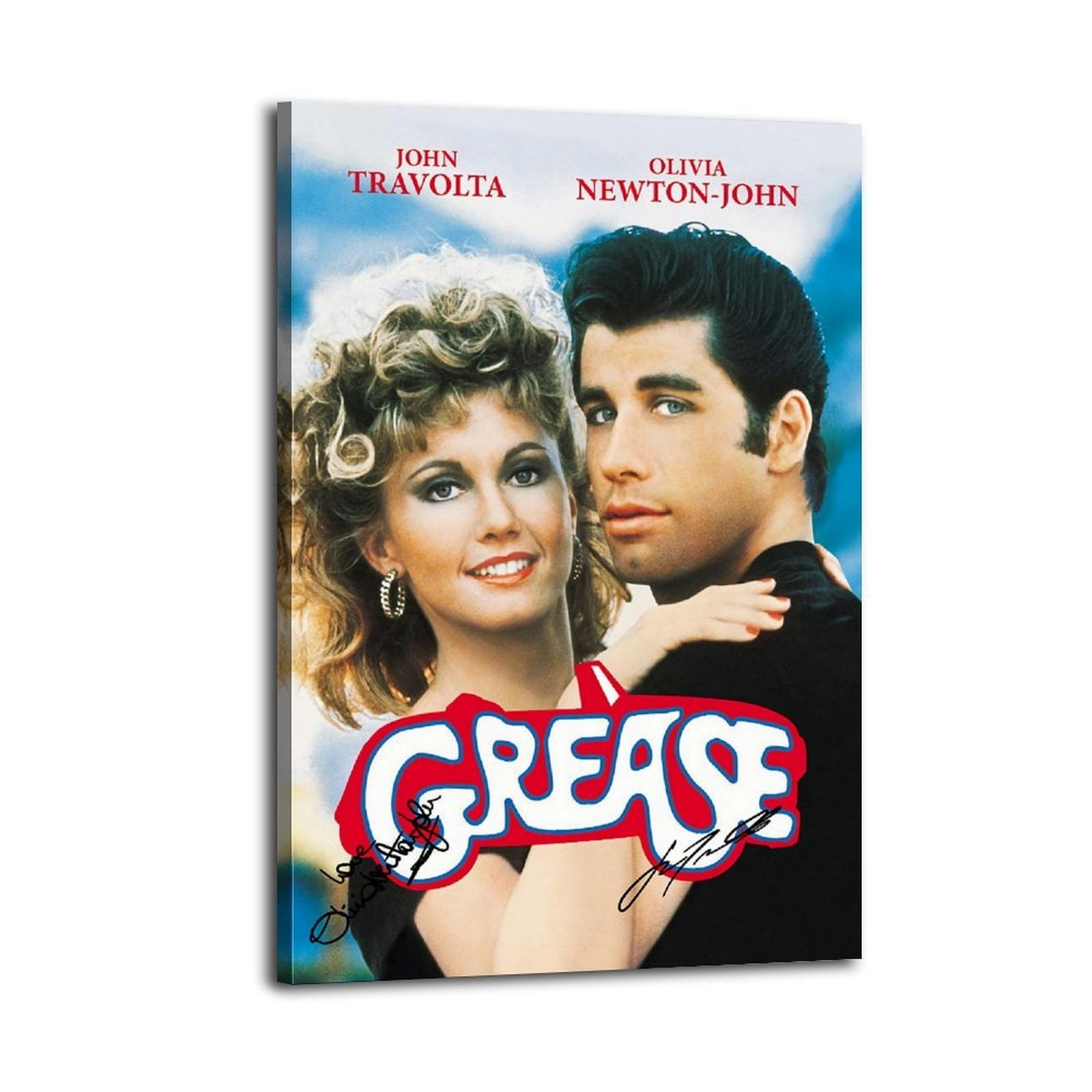 Grease Poster Vintage Signature Movie Posters Canvas for Bedroom ...