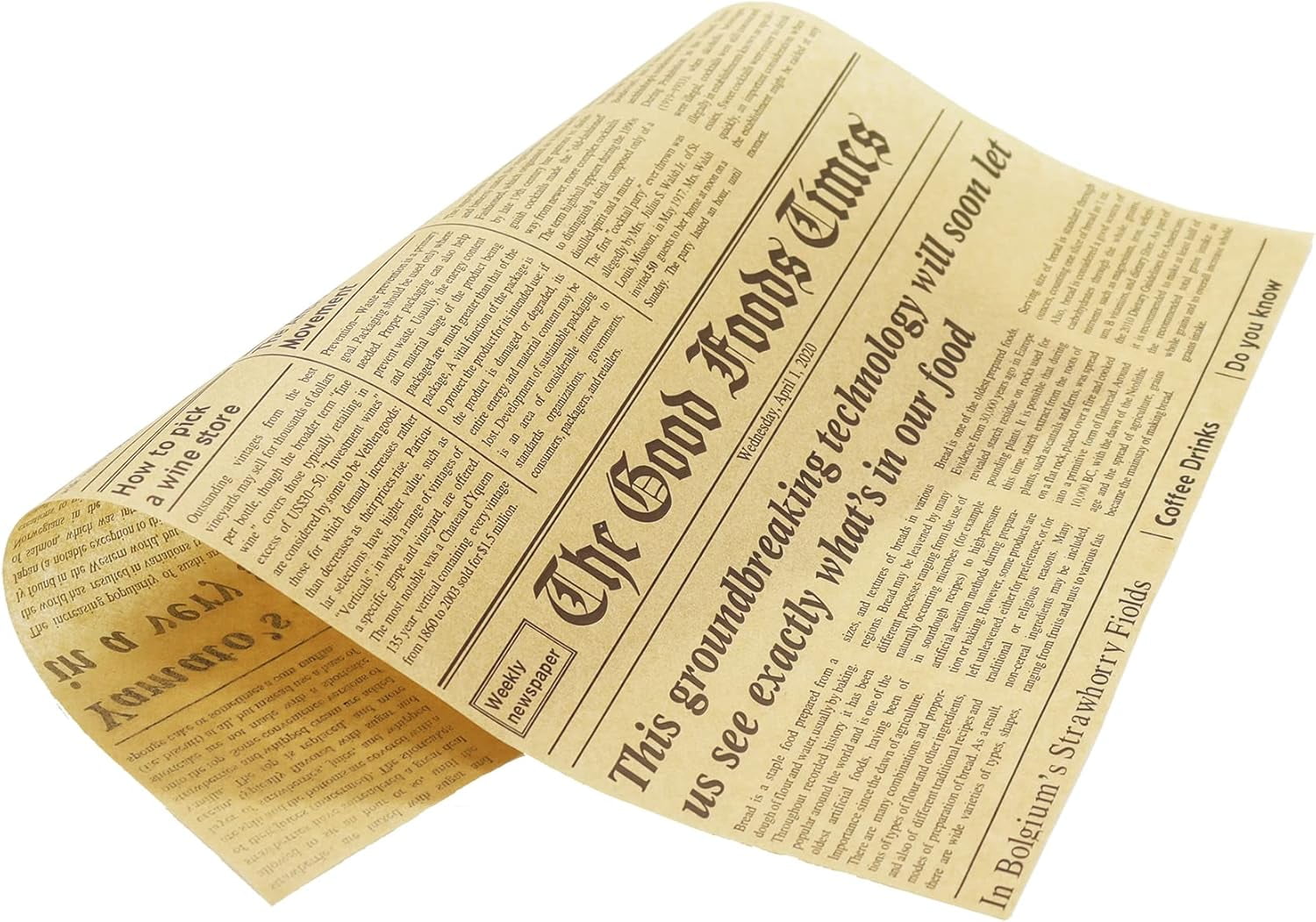 Grease Proof Liners 13.8" x 9.8" Deli Wrap 200 Pack. Best Kraft Food ...