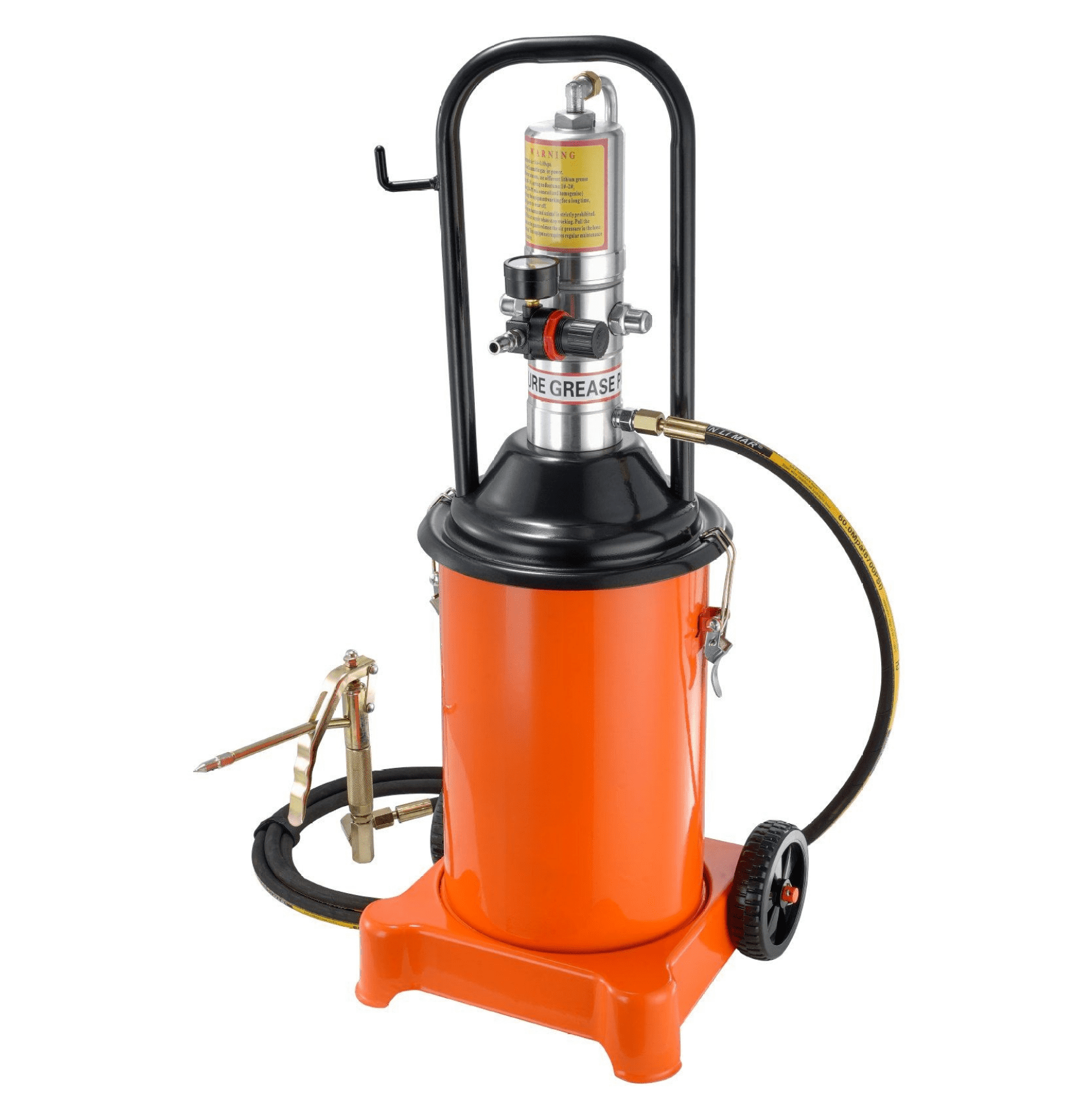 Grease Pump 3 Gallon 12L Air Operated - 13ft Hose & Gun - Pneumatic ...