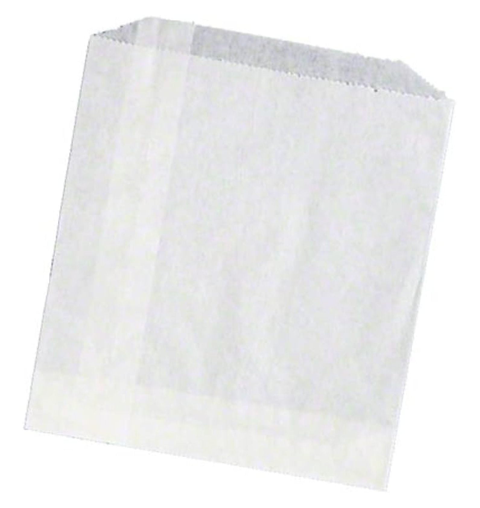 Grease Resistant Paper Sandwich/Cookie/Bagel/French Fry/Hash Brown/Bread Bag, White, 6" x 6-1/2 ...