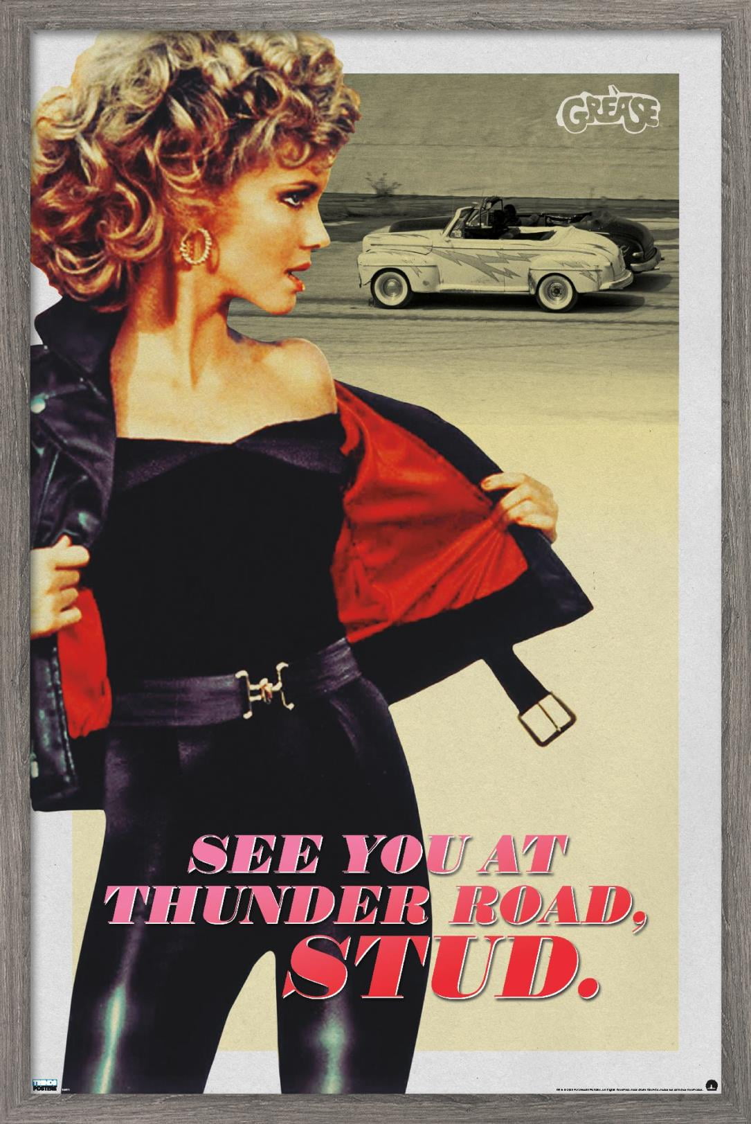 Grease - Stud Wall Poster, 22.375" x 34", Framed - Walmart.com