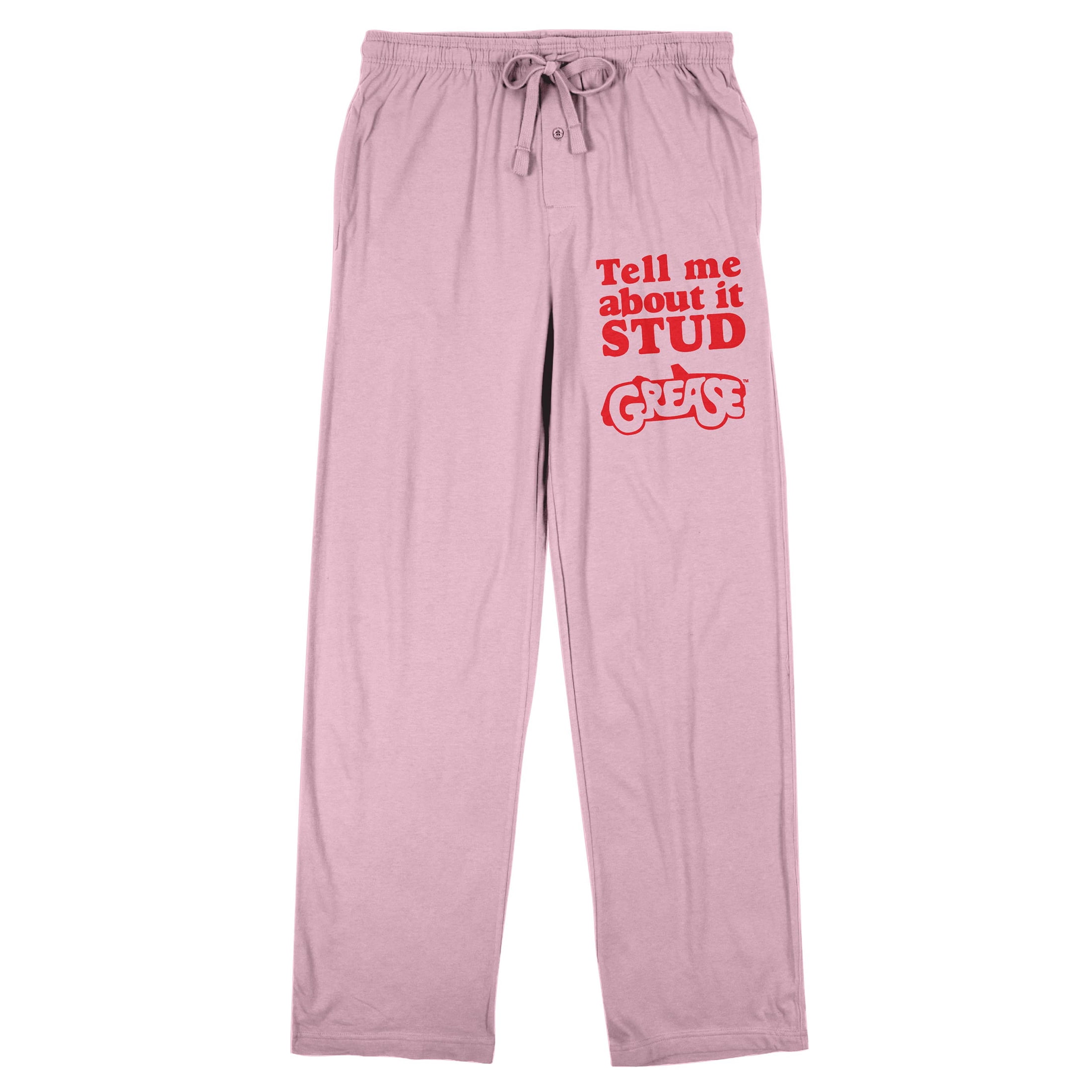 Grease "Tell Me About It, Stud" Women's Pink Sleep Pajama Pants-Large ...