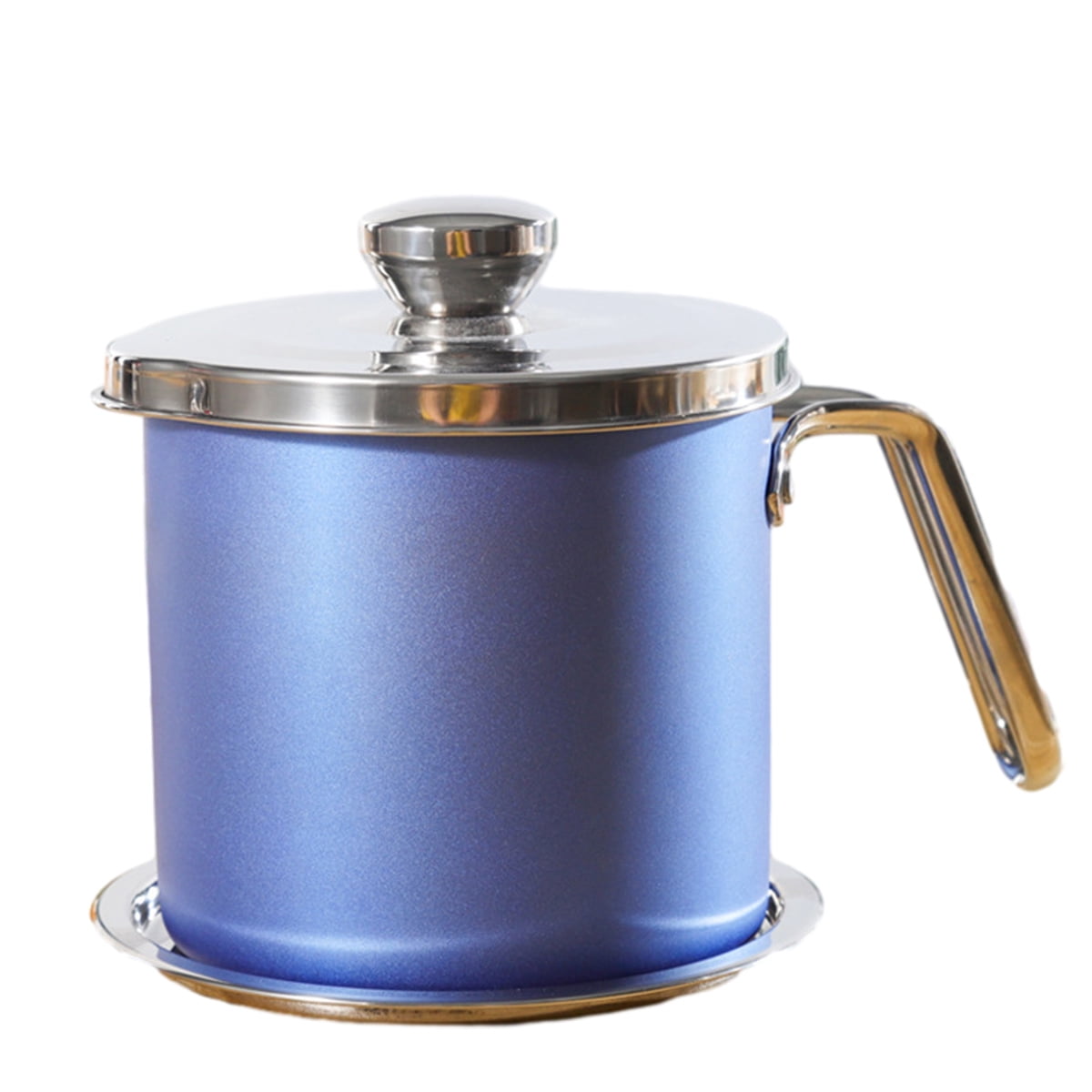 Grease container with strainer, edible oil tank with removable coaster ...