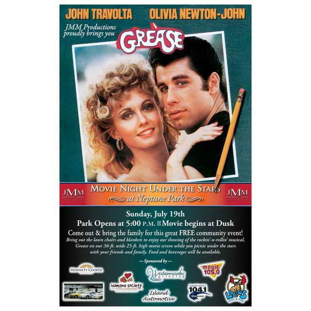 Grease - movie POSTER (Style D) (11" x 17") (1978) - Walmart.com
