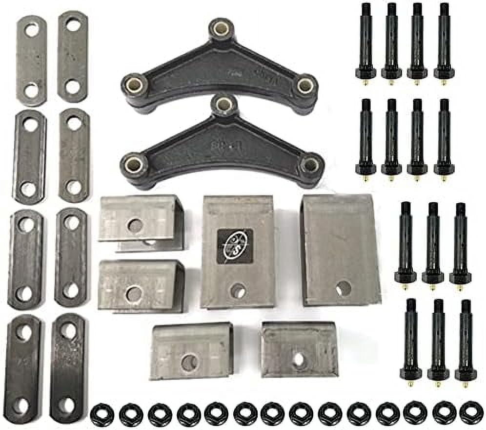 Greaseable Tandem Trailer Axle Hanger Kit for Double Eye Springs (5.2K ...