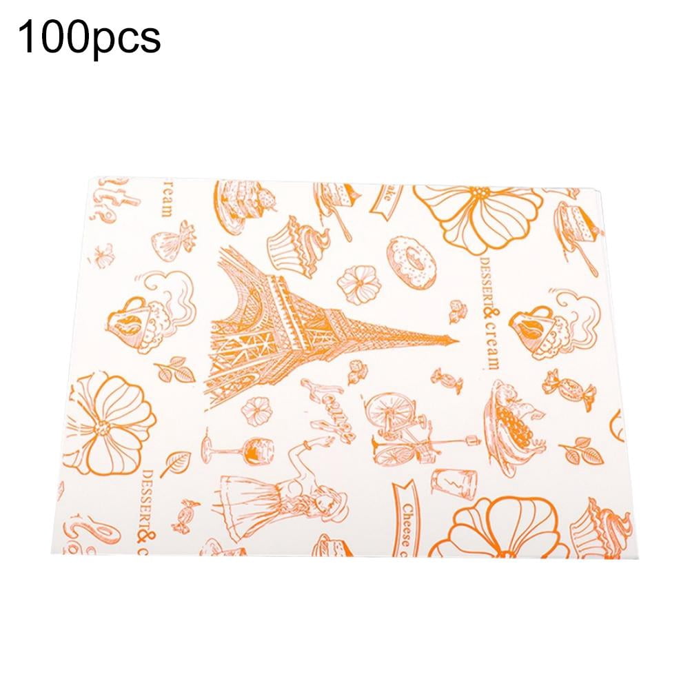 Greaseproof Food Wrapping Paper Sheets 100 Pack, 11x15 Inch Sandwich ...