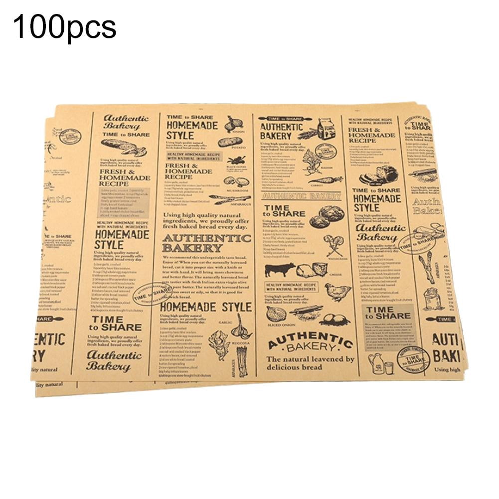 Greaseproof Food Wrapping Paper Sheets 100 Pack, 11x15 Inch Sandwich ...