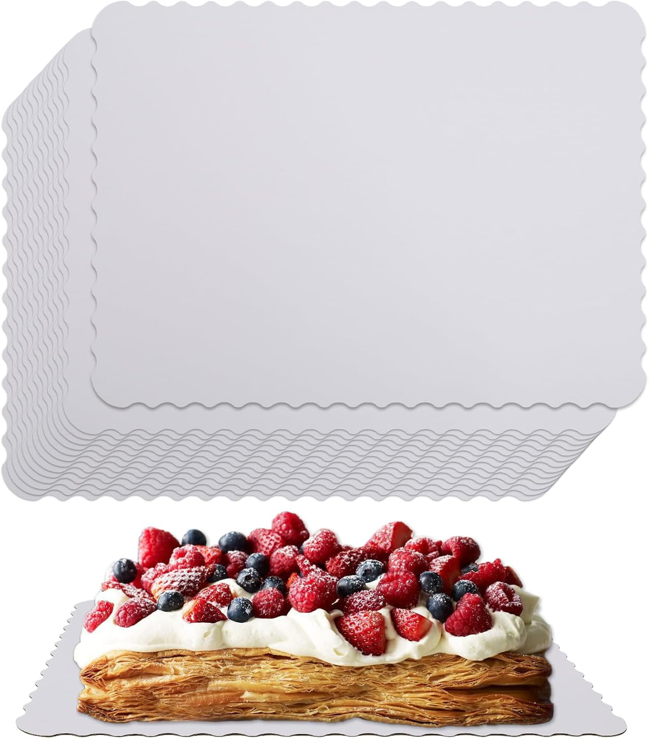 Greaseproof Rectangle Cake Boards, Premium Corrugated Single Wall Cake ...