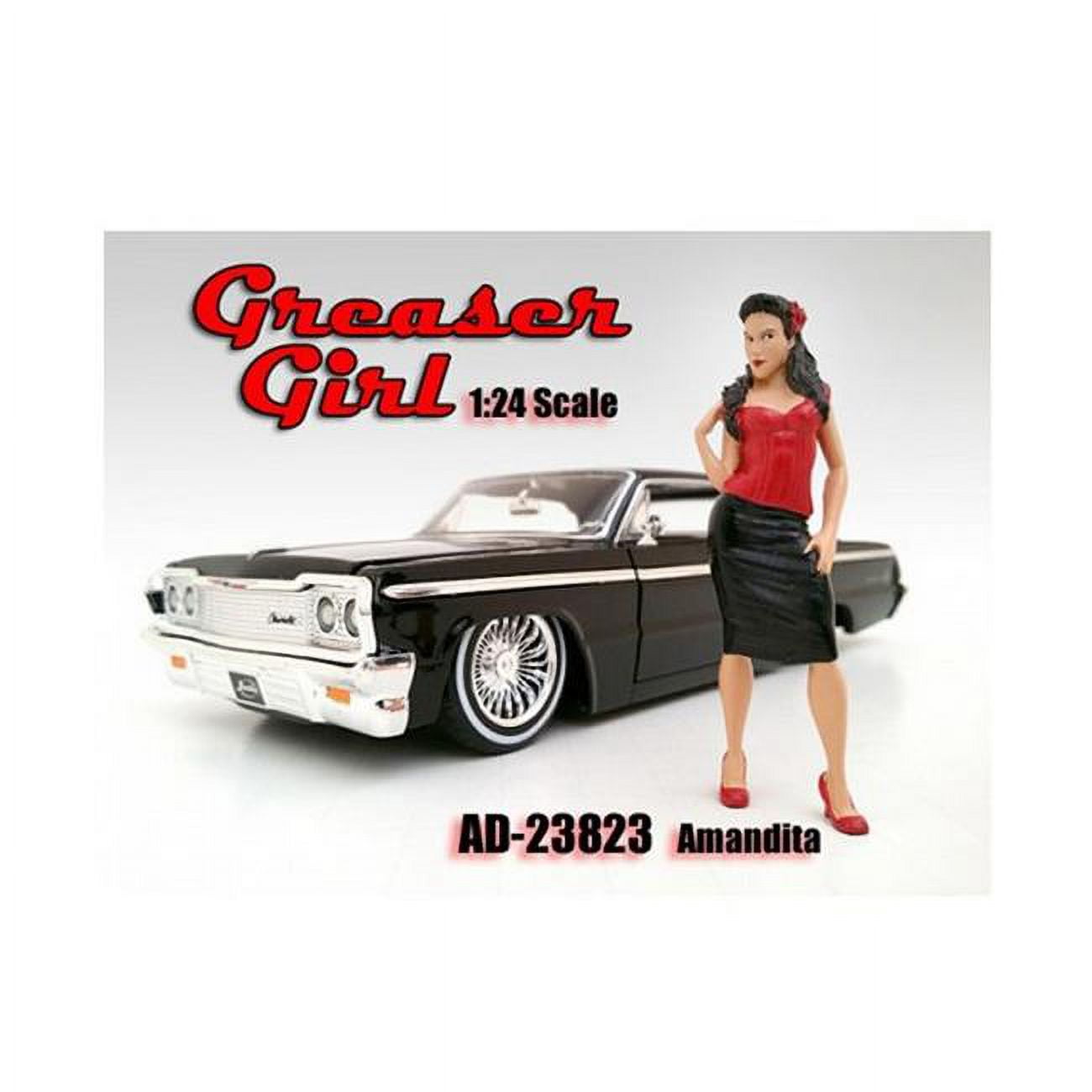 Greaser Girl Amandita Figure For 1:24 Scale Models by American Diorama ...