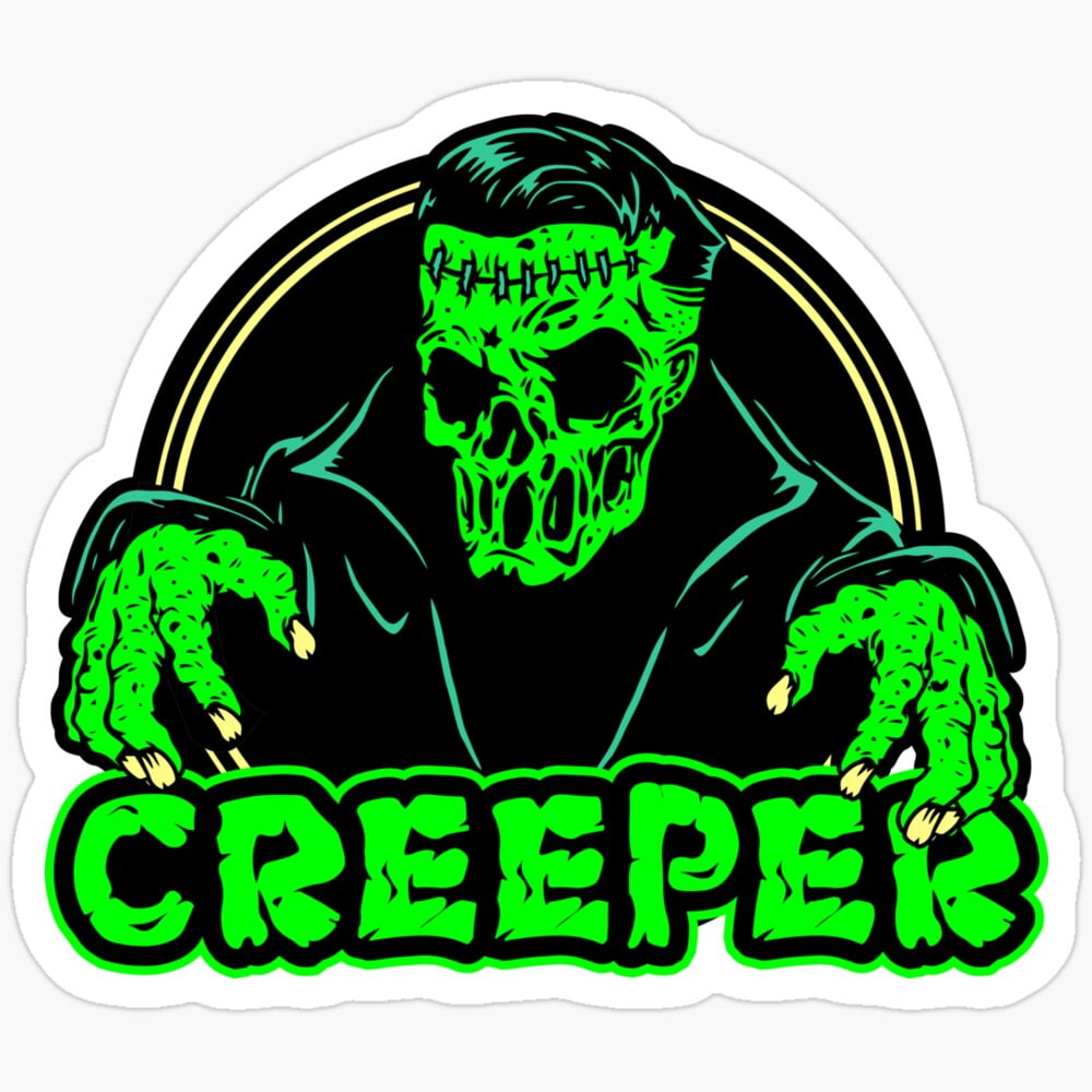 Greaser Zombie Creeper Sticker Phone Decal Water Bottle Stickers Car ...