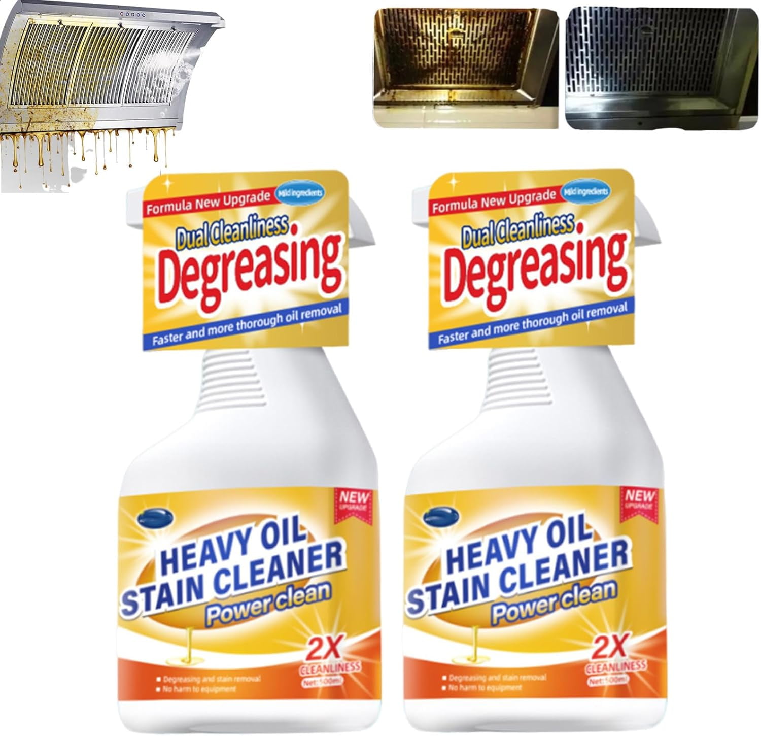 Greasy kitchen cabinet cleaner,2025 New All Purpose Kitchen Heavy Oil Cleaning Agent,clean up ...