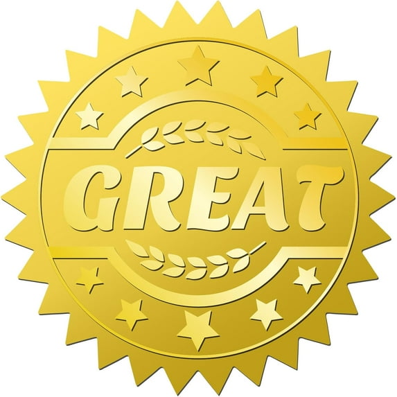 Great 408Pcs Gold Foil Embossed Stickers 2" Self Adhesive Envelopes ...