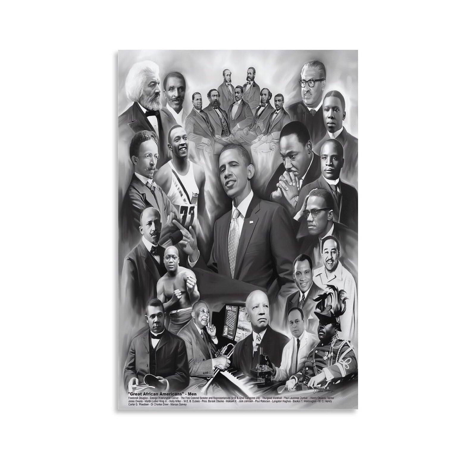 Great African Americans Men African American President Leaders Poster ...