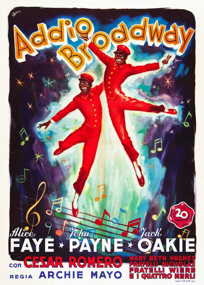 Great American Broadcast (Aka Addio Broadway) Italian Poster Art 1941 ...