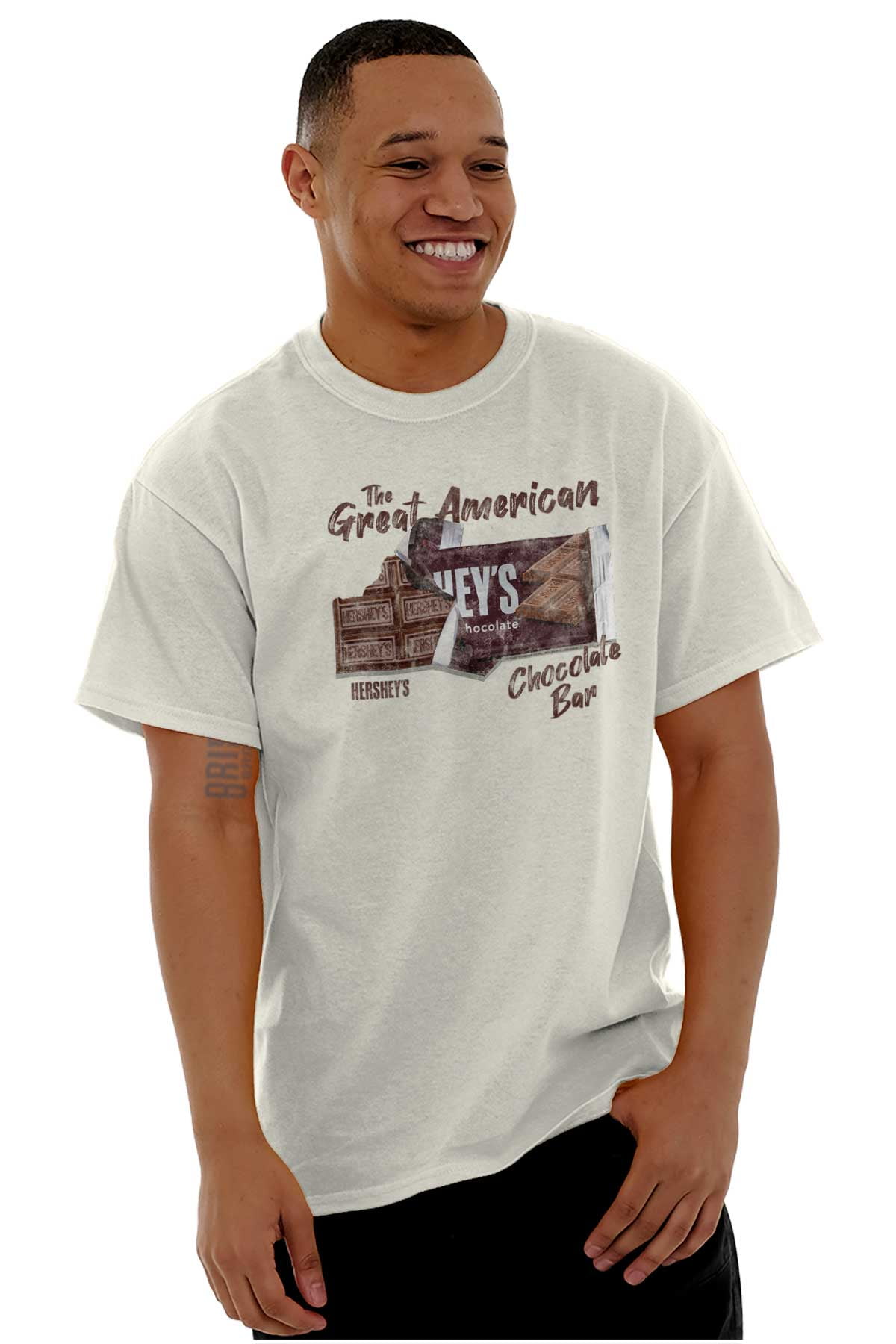 Great American Chocolate Bar Hersheys Men's Graphic T Shirt Tees Brisco ...