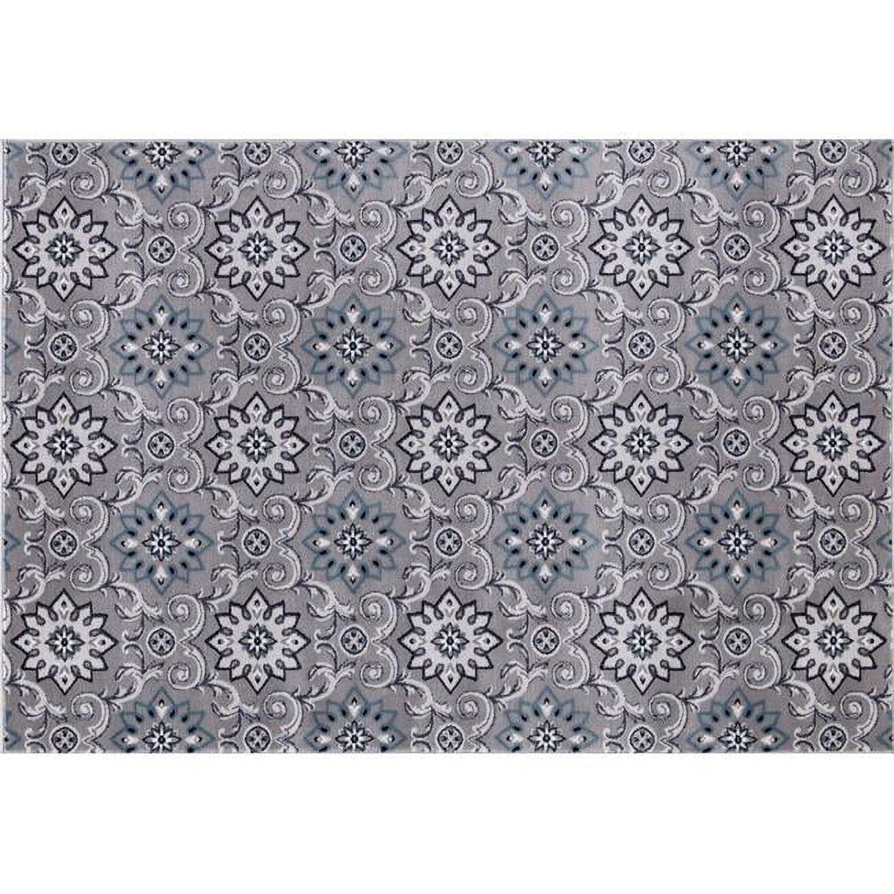 Premier GAD Vanguard Collection Fes Gray Transitional Area Rug 3'11" x ...